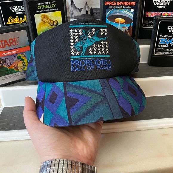 Vintage | Accessories | Vintage Pro Rodeo Hall Of Fame Tribal Aztec ...